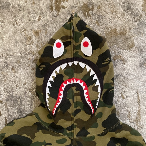 Bape | Sweaters | Bape Camo Hoodie With Patches Mens Xl | Poshmark